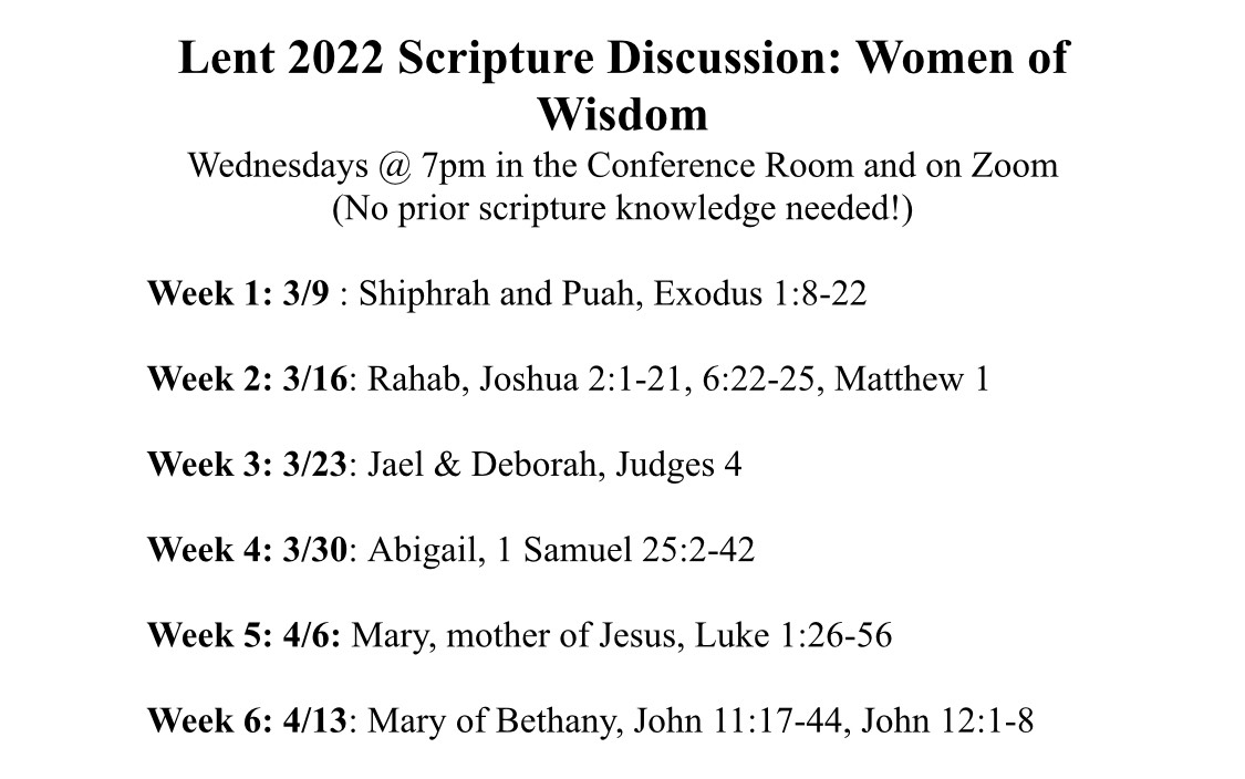 Midweek Update: Ash Wednesday & 1st Sunday in Lent - Middlebury ...